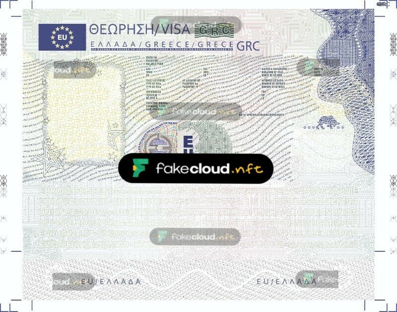 Greece Travel Permit Vector Design - Satoshipsd
